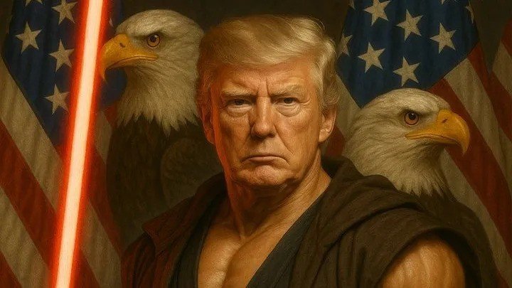 On Independence Day, the White House presented Donald Trump as a Jedi ...